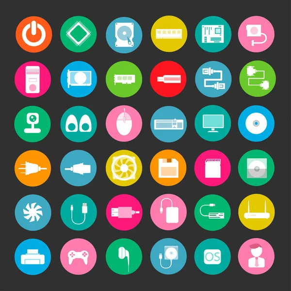 Communications colorful Icons Vector Stock Vector by ©wissanu 271779086