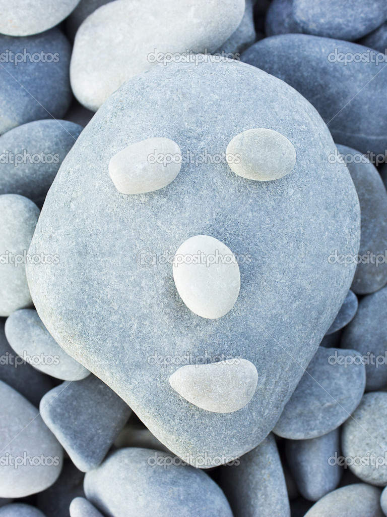 Stone face — Stock Photo © DiversityStudio #35997687