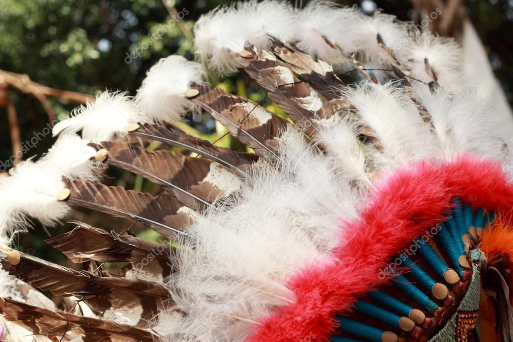 Native american indian chief headdress — Stock Photo © seagamess #44688043