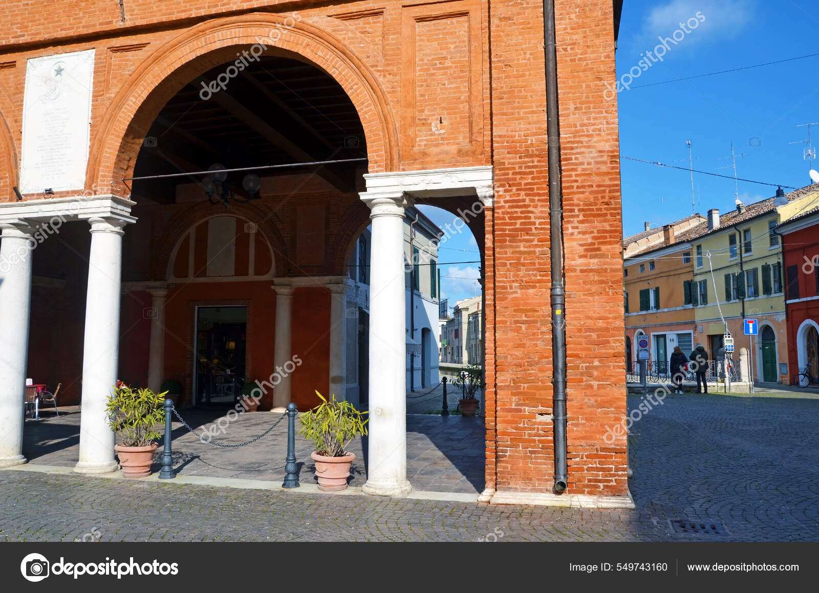 Small Italian Town Comacchio Also Known Little Venice Emilia Romagna ...