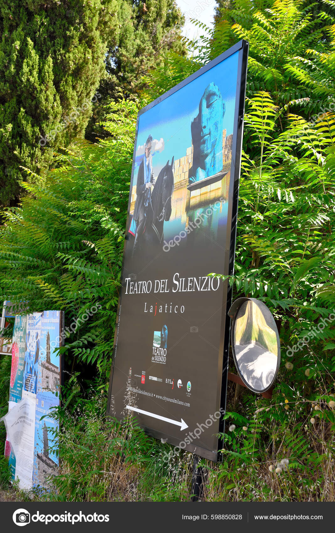 Advertising Poster Announces Andrea Bocelli's Concert Theater Silence ...