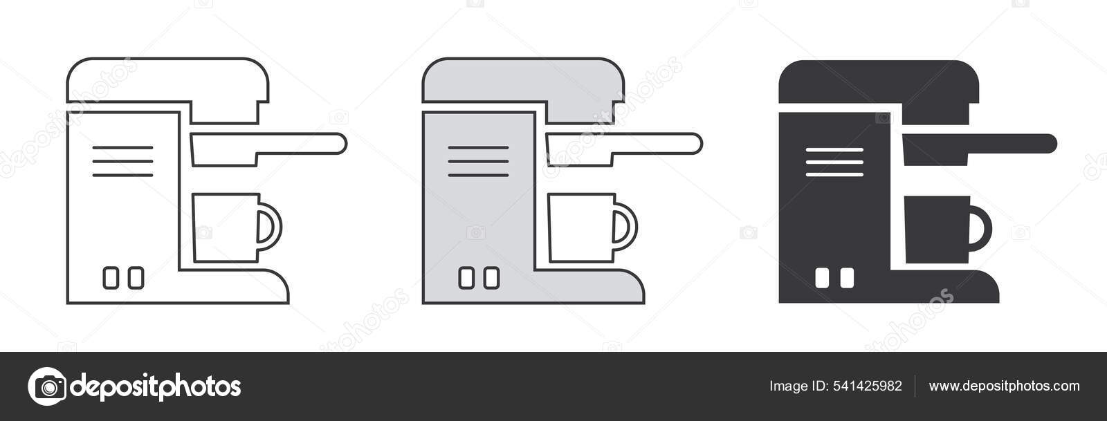Espresso Porta Filter Vector Design Concept Icon White Background Stock ...
