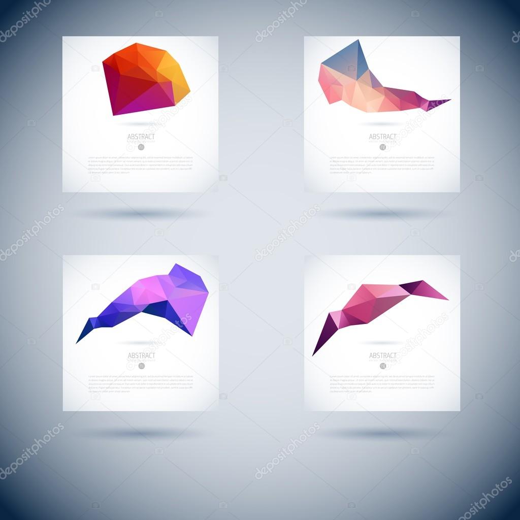 Set of abstract vector background Stock Vector Image by ©Antisana #42840793