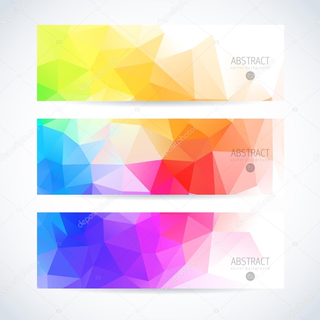 Website header or banner colorful mosaic set Stock Vector by ©Antisana ...