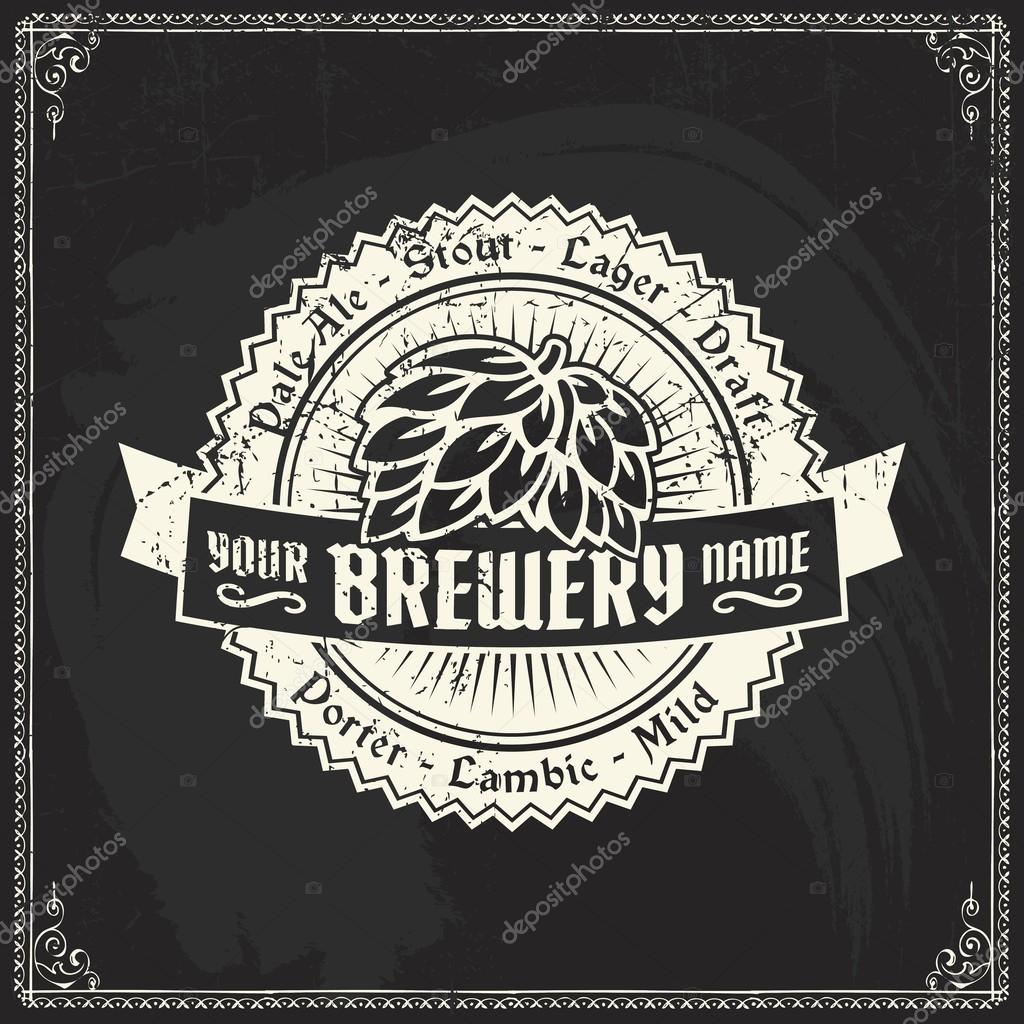 Retro styled label of beer or brewery Stock Vector Image by ©Antisana ...