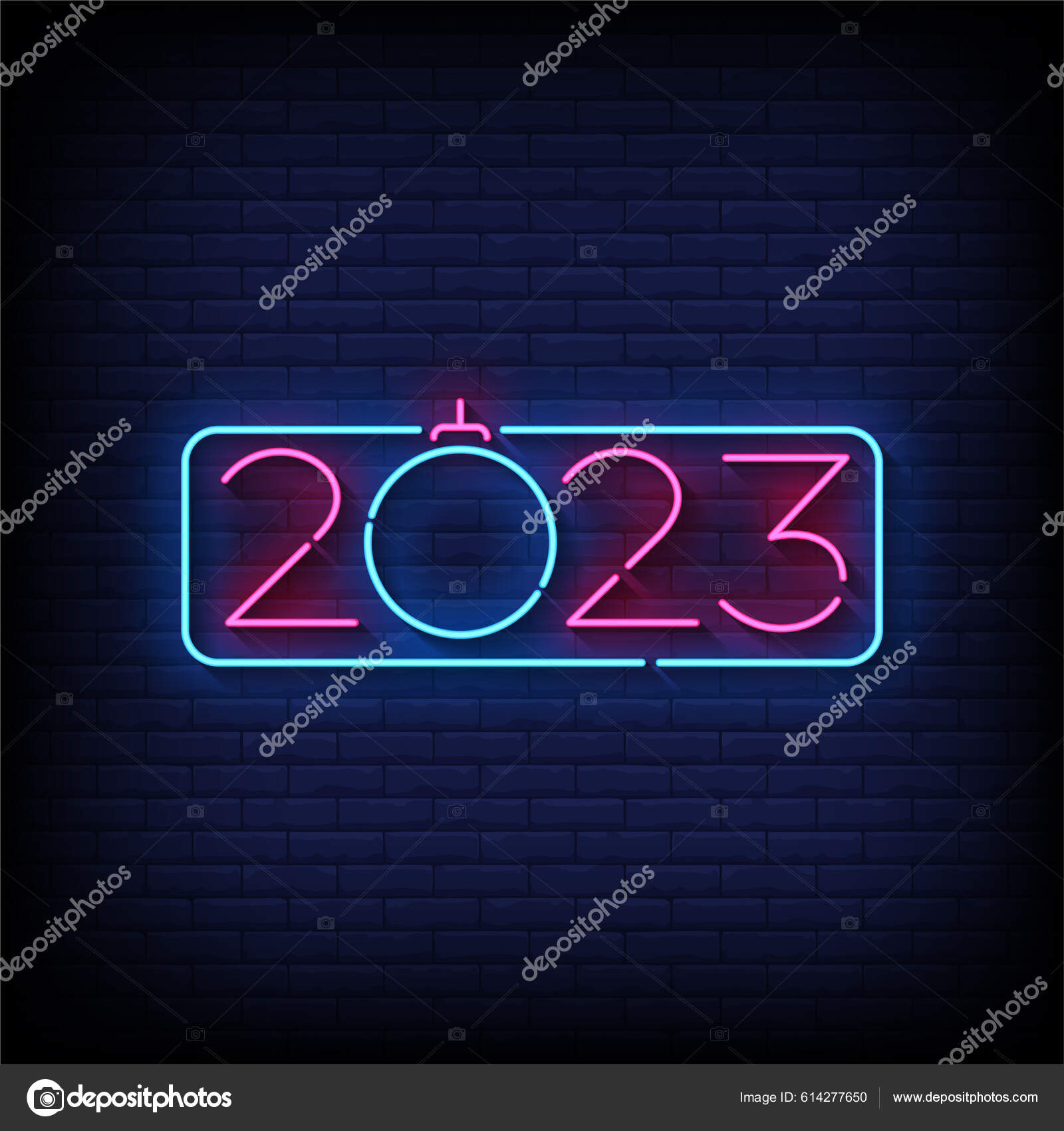 Neon Icon 2023 Stock Vector by ©bohlam 614277650