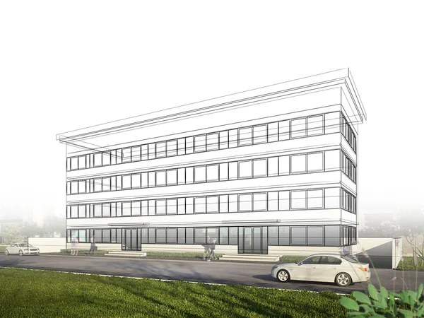 Abstract sketch design of building Stock Photo by ©yaryhee 51063633