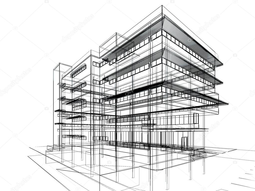 Sketch design of building Stock Photo by ©yaryhee 51062963