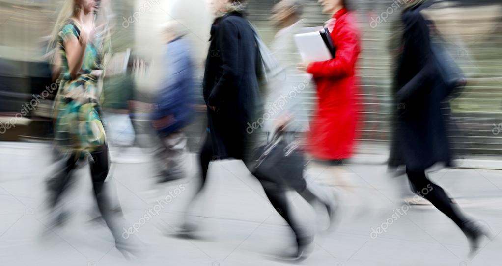 Blurred Person Walking