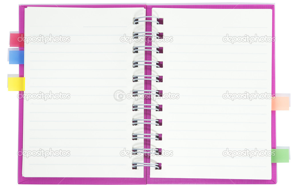 Blank notebook Pink cover — Stock Photo © jakkapan #35631947