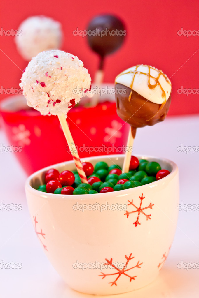 Snowflake Cake Pops