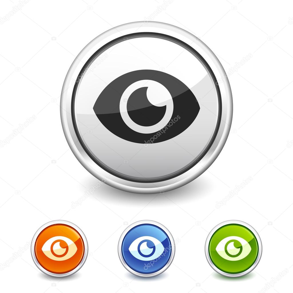 Eye button in four colors Stock Vector Image by ©art_co #33751305