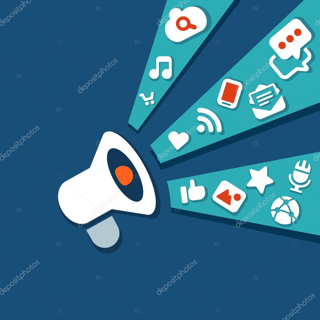 Social marketing background Stock Vector Image by ©art_co #42120393