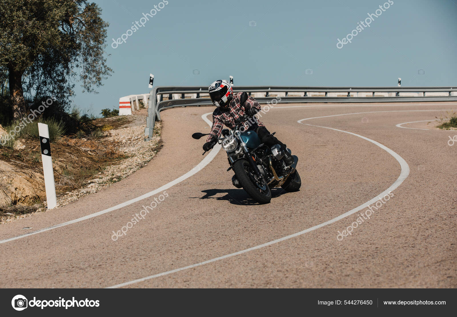 Almeria Spain May 5Th 2021 Man Riding Bmw Ninet Pure — Stock Editorial ...