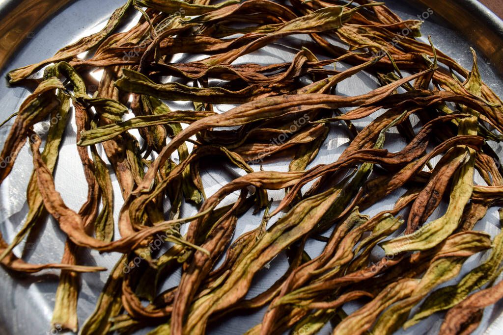 Sun dried Cluster beans vegetable homemade solar drying at home and ...