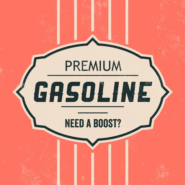 Vintage gasoline sign Vector Art Stock Images | Depositphotos
