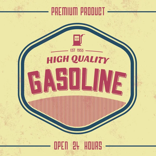 Vintage gasoline sign Vector Art Stock Images | Depositphotos