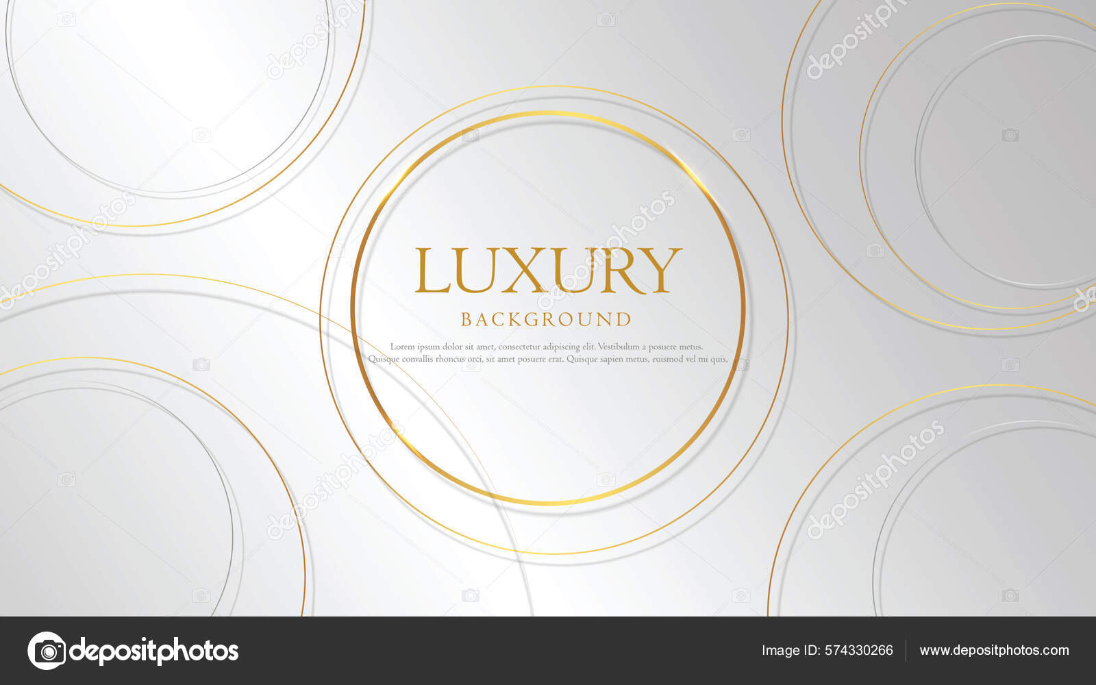 Modern Abstract Light Silver Background Vector Elegant Circle Shape ...