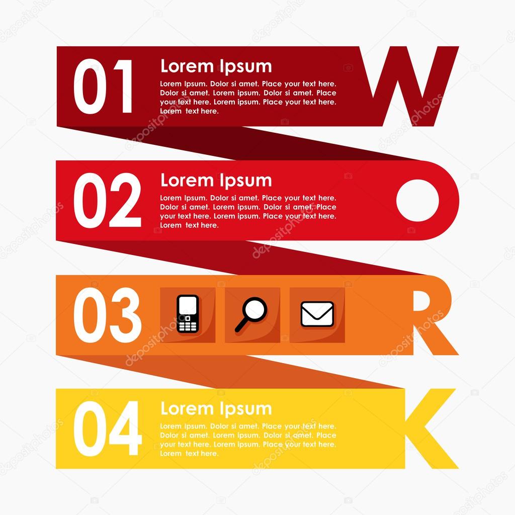 Infographics options steps banner, business concept, modern flat design ... Infographics options steps banner, business concept, modern flat design ...