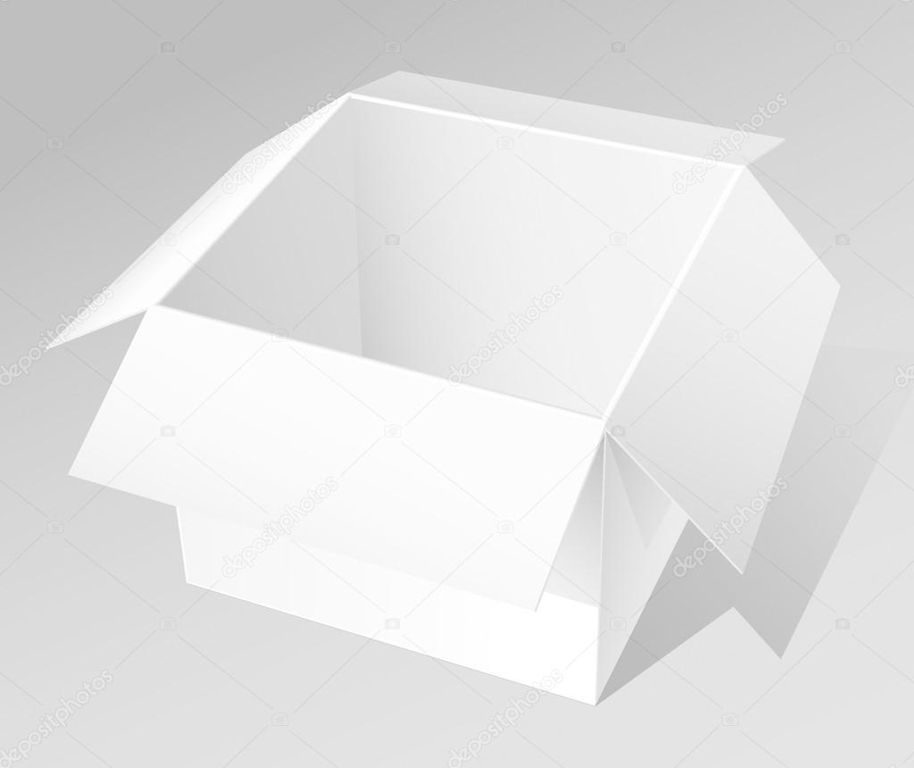 Open White Box Stock Vector Image by ©paulartworks #33683169