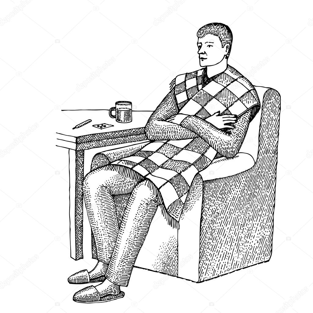 Ill man Stock Vector Image by ©paulartworks #34480545