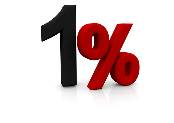 1 percent sign Stock Photo by ©Shtanzman 19747335