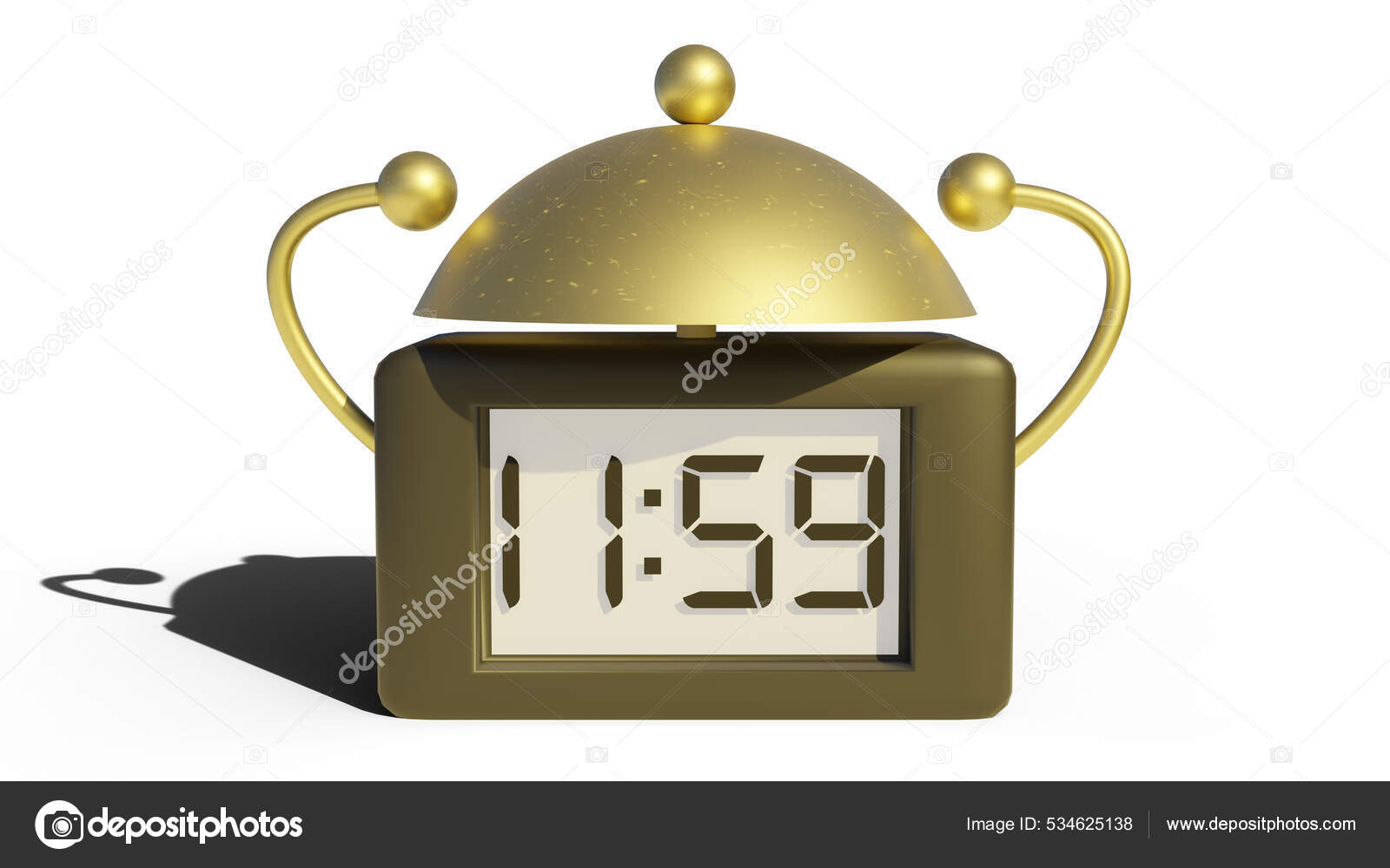 Rendering Mixed Vintage Digital Alarm Clock Hires Stock Photo by ©biro ...