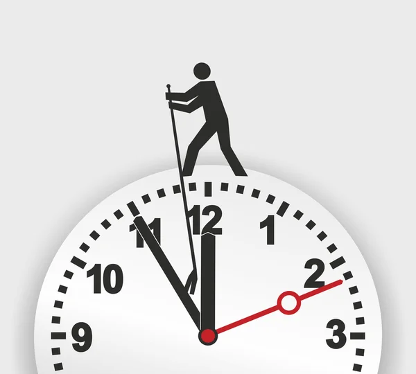 Pushing clock hand Stock Photo by ©bruesw 43618491