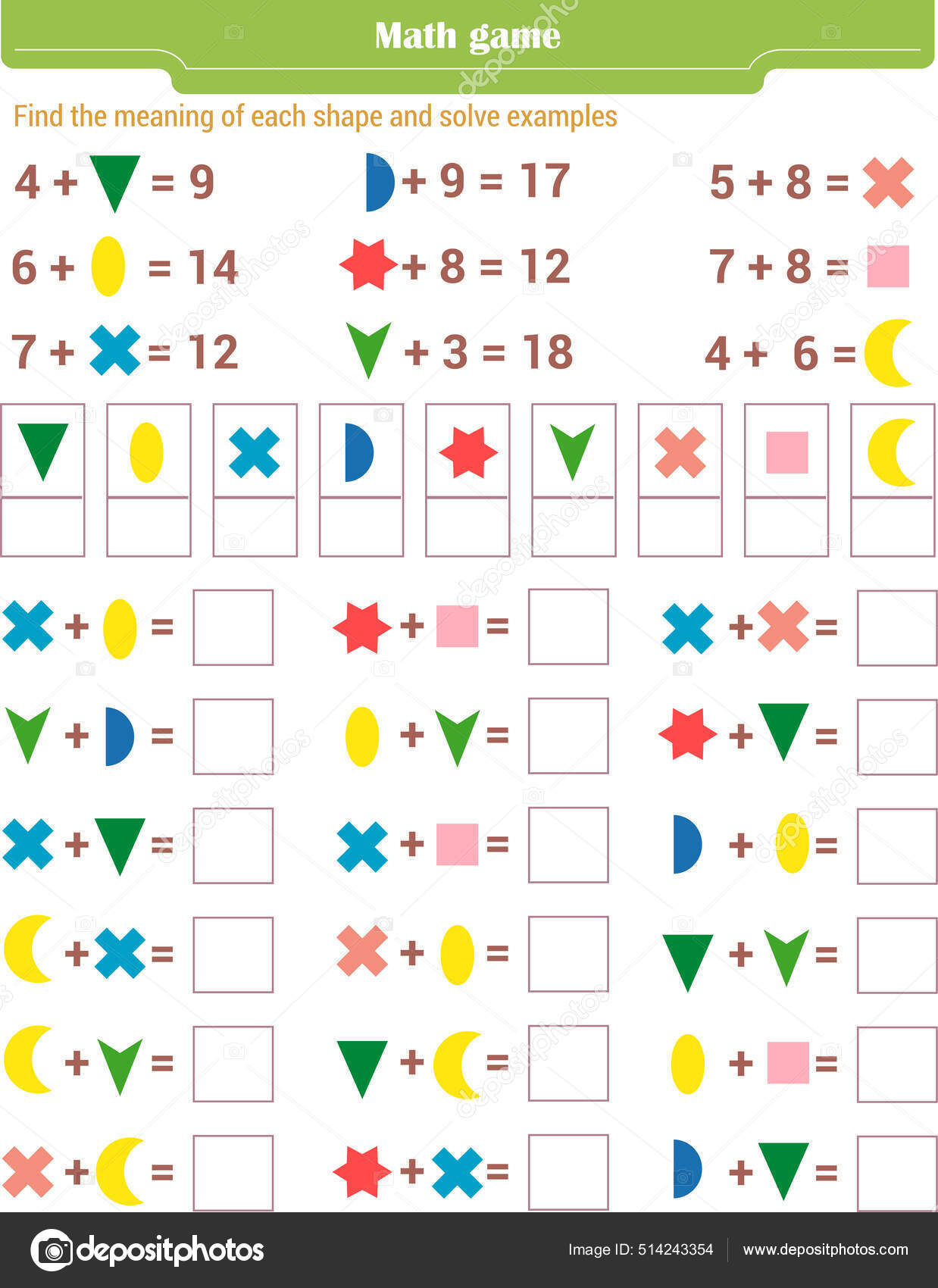 Permainan Matematika Untuk Anak Anak Temukan Makna Dari Setiap Bentuk ...