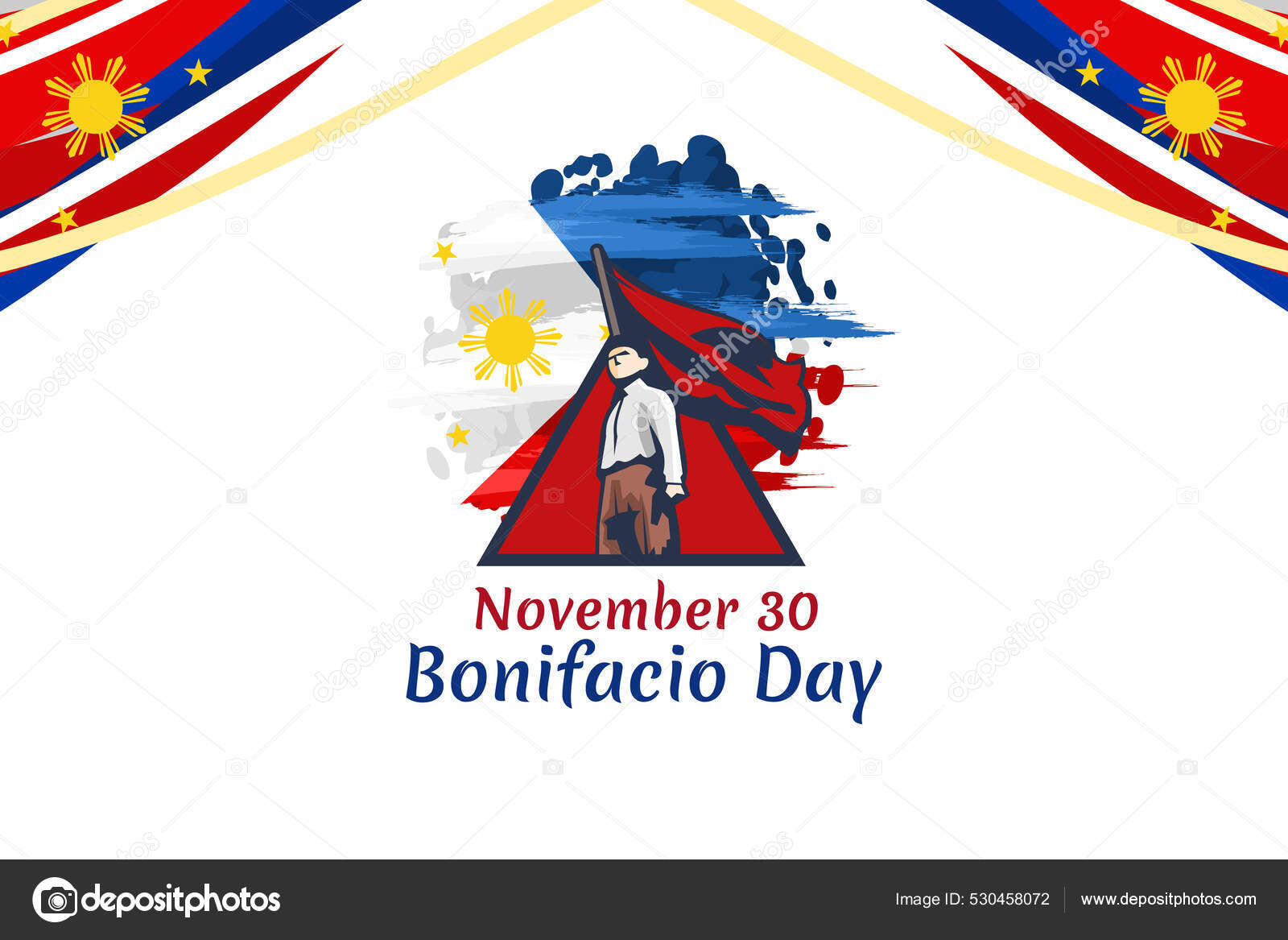 November Happy Bonifacio Day Vector Illustration Suitable Greeting Card ...