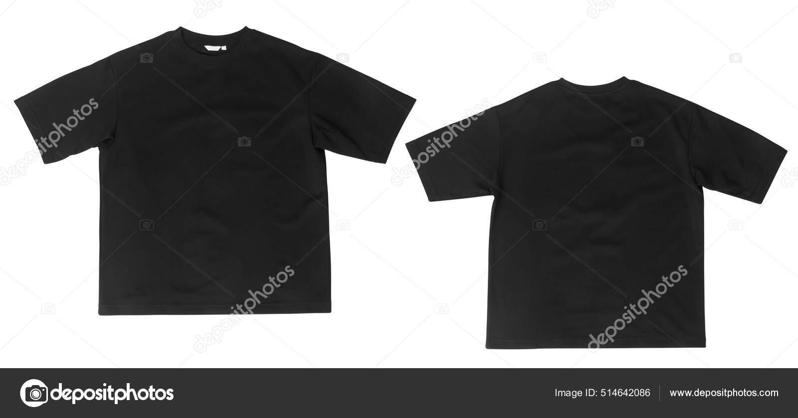 Blank Black T Shirt Front And Back
