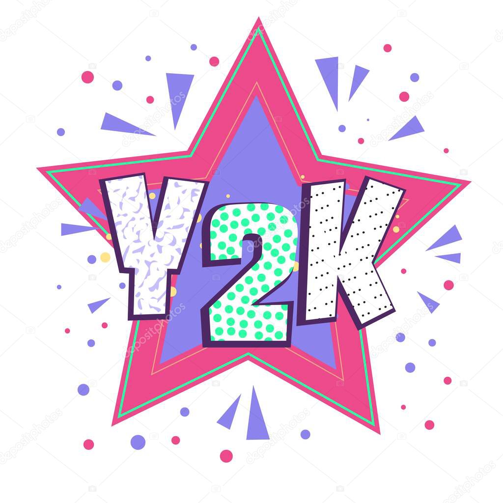 Trending Y2K symbol. Disco style. Late 90s early 2000s. Trendy, free ...