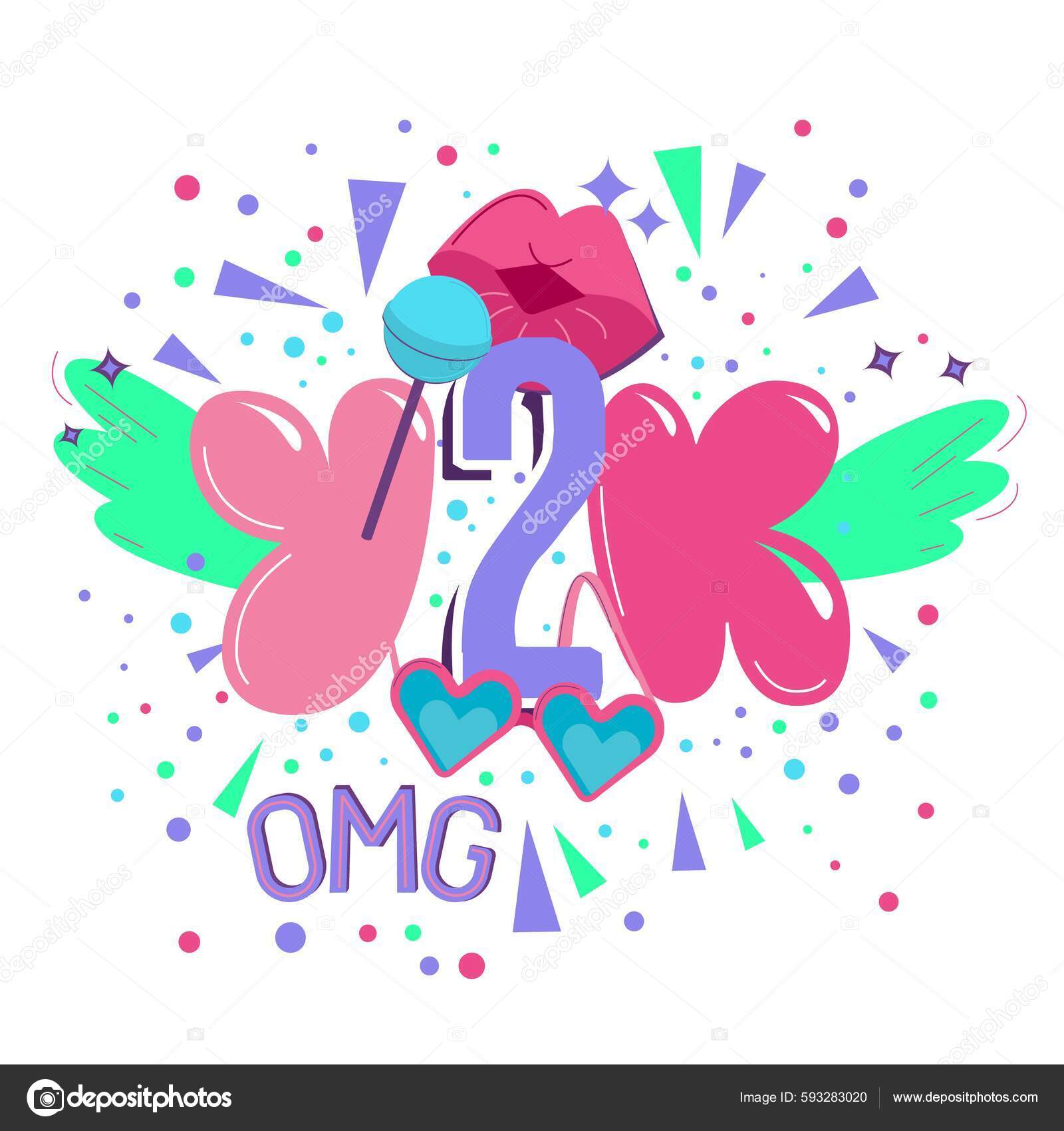 Trending Y2K Symbol Disco Style Late 90S Early 2000S Trendy Stock ...