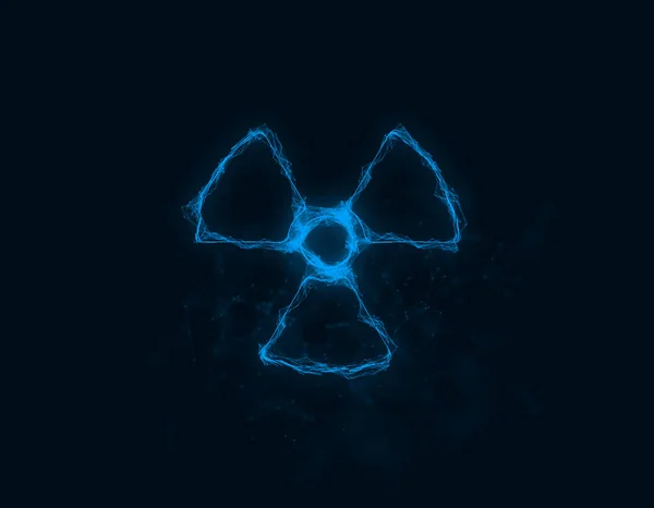 Blue Radioactive Wallpaper