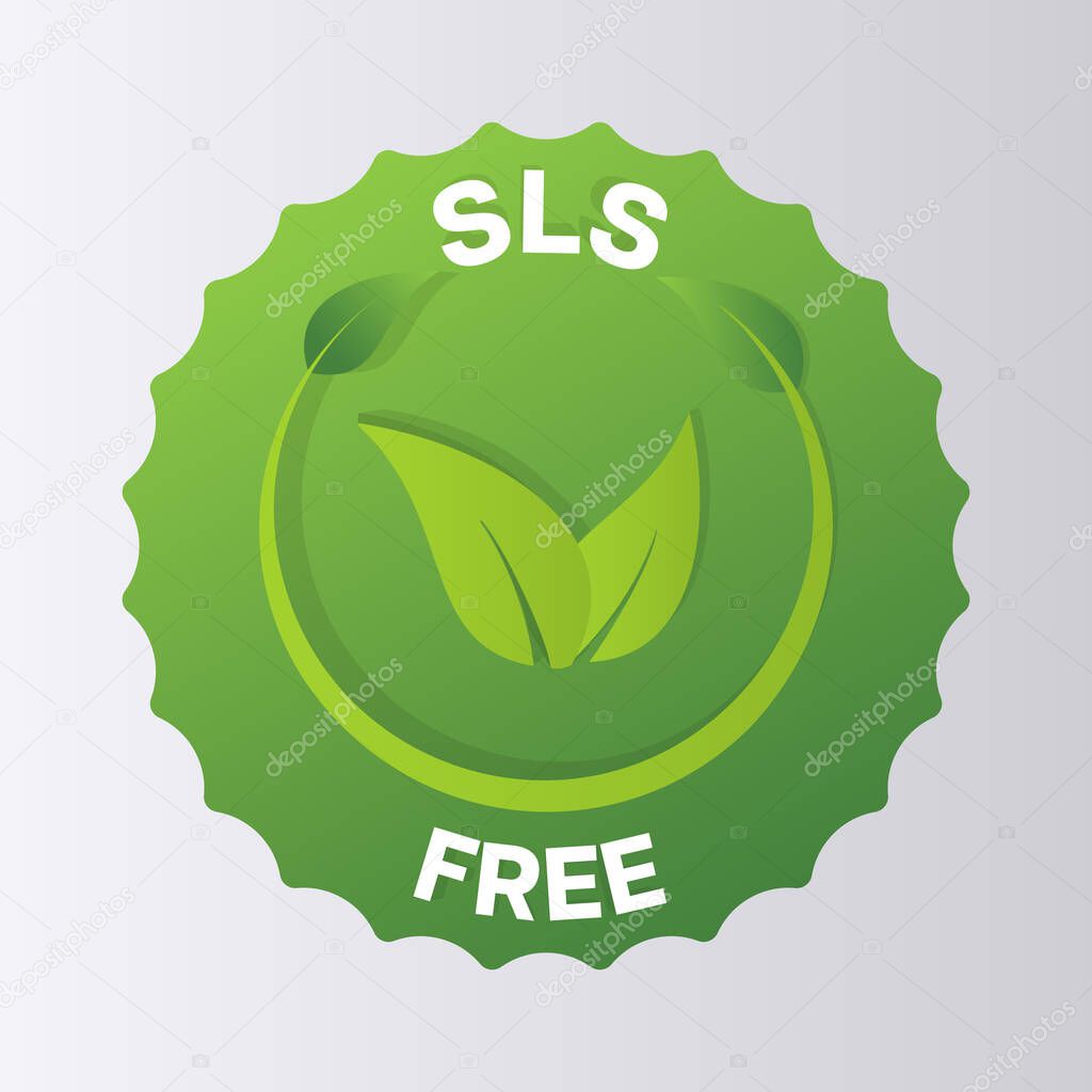 Icono verde con signo sls gratis. Sls libre sobre fondo blanco ...