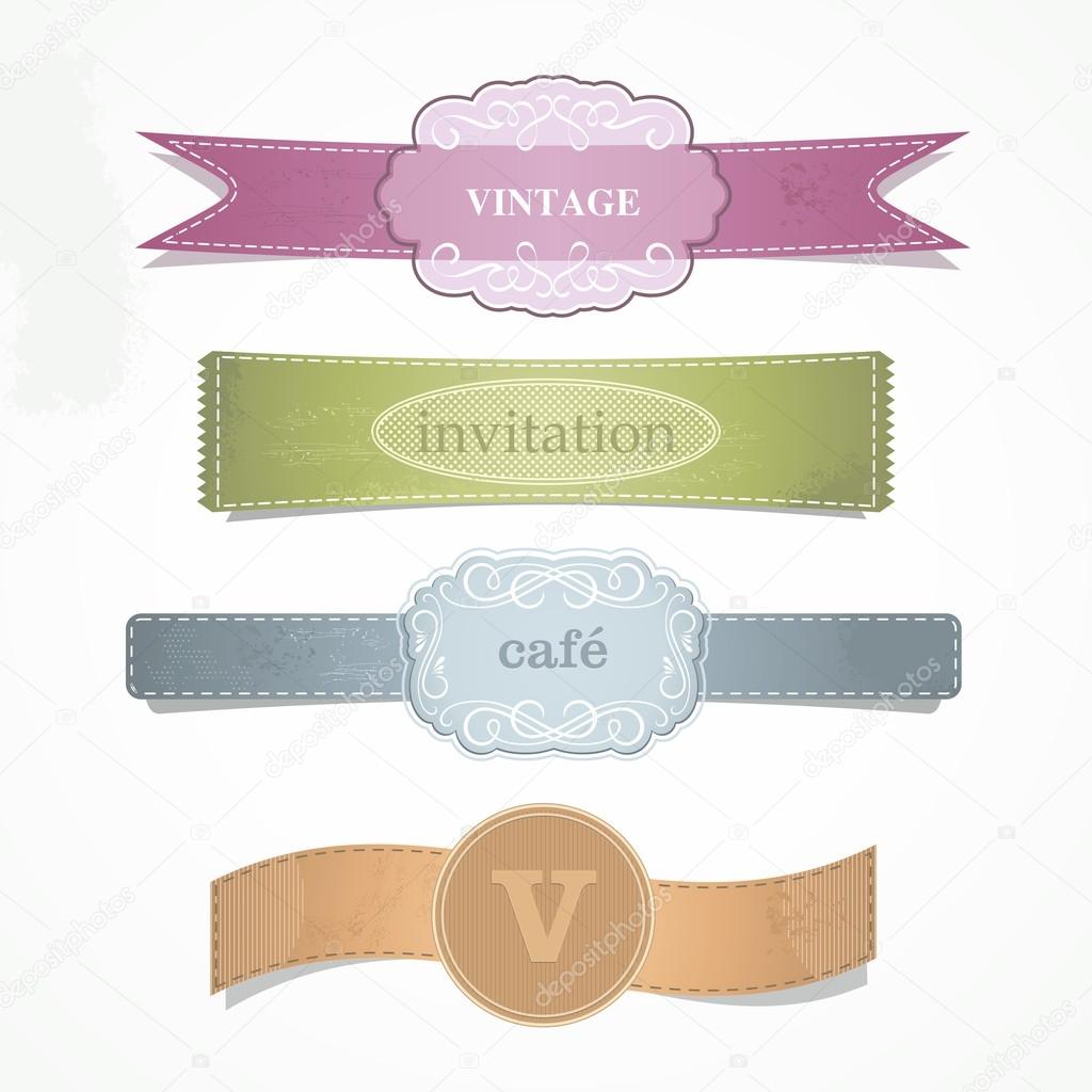 Set of vector retro banners. Stock Vector Image by ©oaurea #44137173