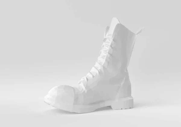 Red Shoe Floating Red Background Minimal Concept Idea Creative Origami ...