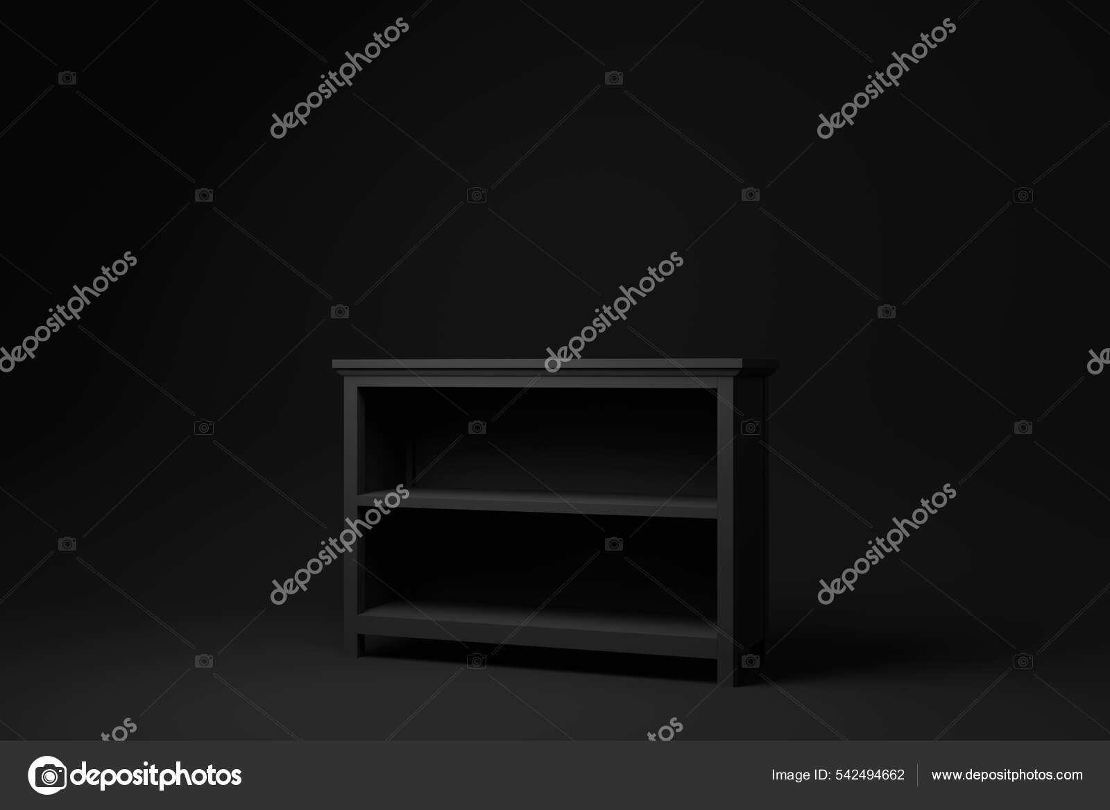Black Shoe Rack Retail Shelf Rack Black Background Minimal Concept ...