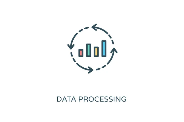 Procesamiento de datos imágenes de stock de arte vectorial | Depositphotos