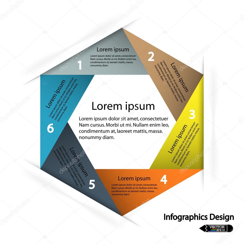 Modern hexagon infographics options banner,vector illustration. Stock ...