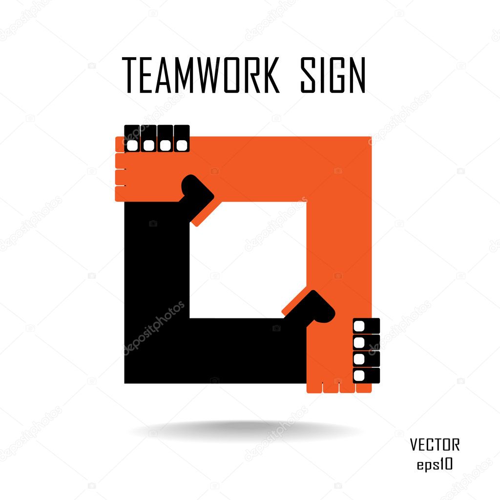 Handshake abstract logo vector design template. Business creativ Stock ...