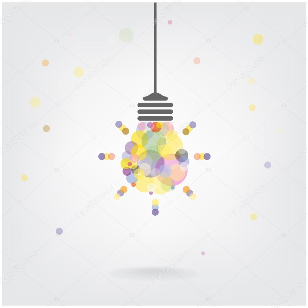 Creative light bulb Idea concept background Stock Vector Image by ...