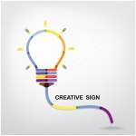 Creative light bulb sign Stock Vector Image by ©chatchai5172 #41263389