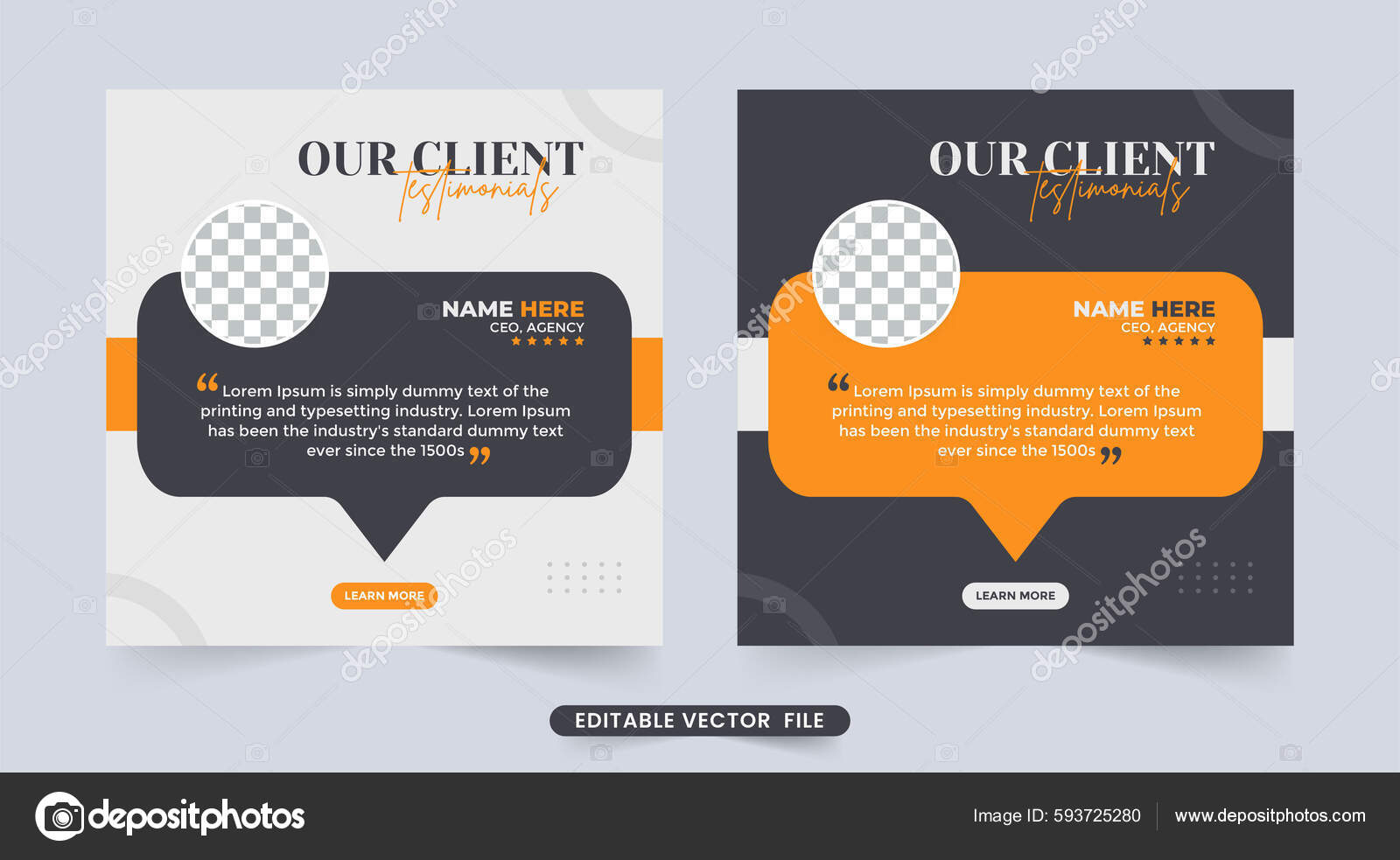 Customer Testimonials Layout