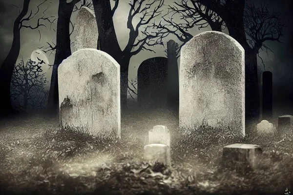 Spooky Graveyard Background