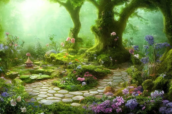 Tinkerbell Garden Wallpaper