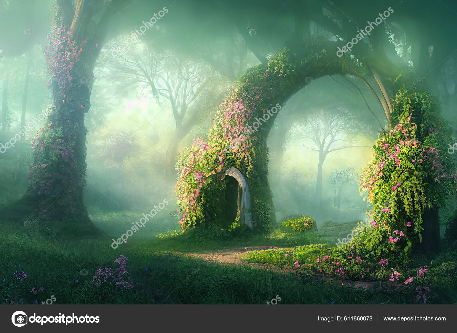 Fantasy Fairy Forest Landscape