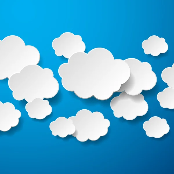 Floating Paper Clouds Background Stock Vector Image by ©giraphics #37077767