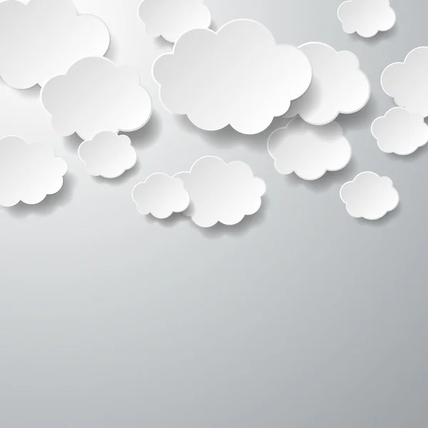 Floating Paper Clouds Background Stock Vector Image by ©giraphics #37077767