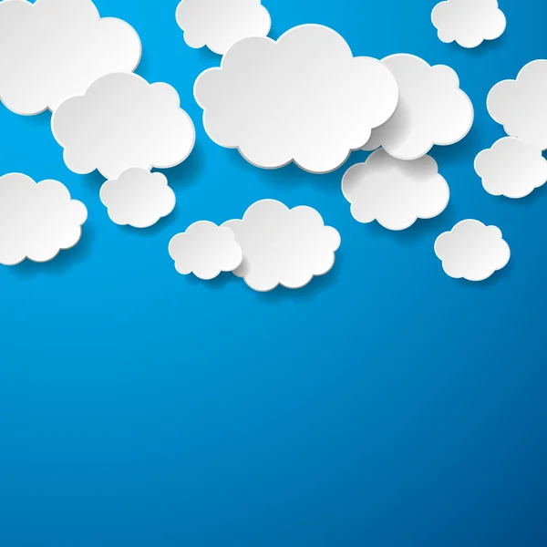 Floating Paper Clouds Background Stock Vector Image by ©giraphics #37077767